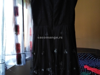 Crna elegantna kratka haljina By me
