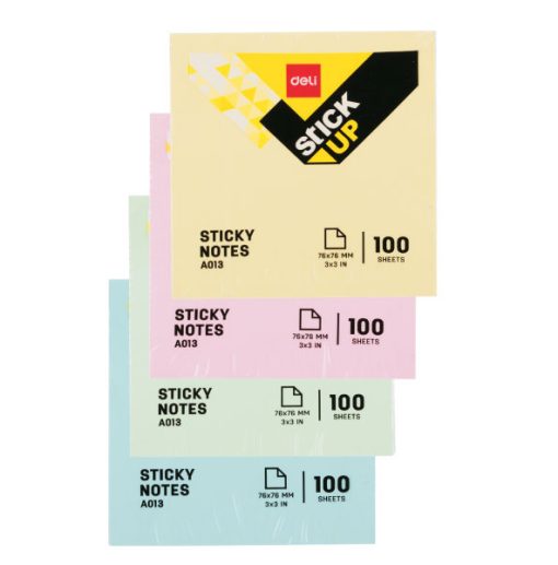 STICKY NOTES samolepljivi blokčić 76x76mm ŽUTI, DELI