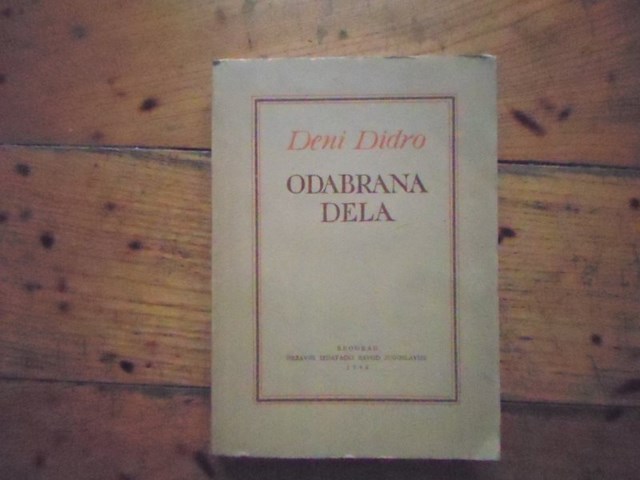 DENI DIDRO - ODABRANA DELA 1946