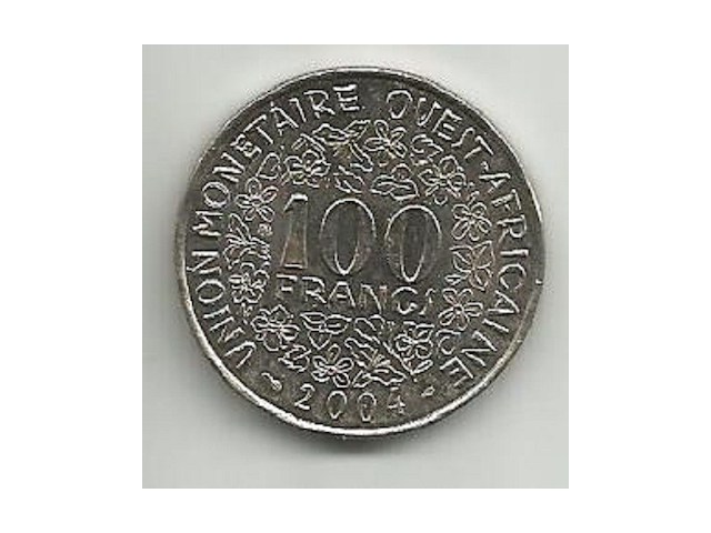 West African States 100 francs 2004. UNC