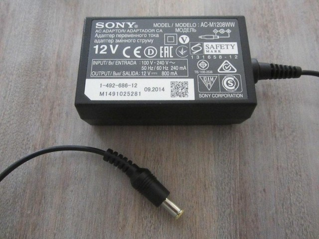 SONY strujni adapter AC-M1208WW - 12V  800mA