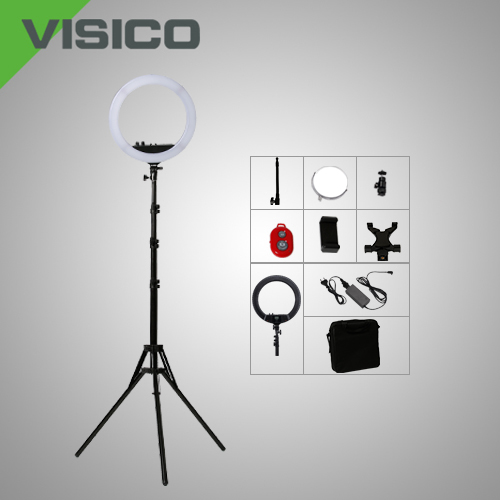 Visico RL-18BII Ring Light KIT03 AC/DC power