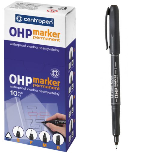 FLOMASTER ZA FOLIJU CENTROPEN OHP S – 0,3mm CRNI