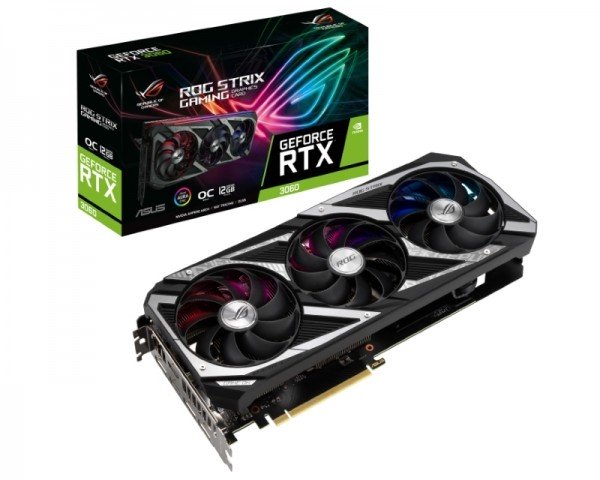 ASUS nVidia GeForce RTX 3060 12GB 192bit ROG-STRIX-RTX3060-O12G-V2-GAMING