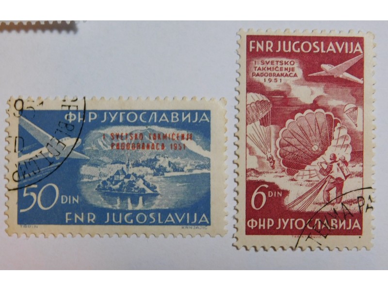 Jugoslavija 1951 - Mi 666-667 - 50e