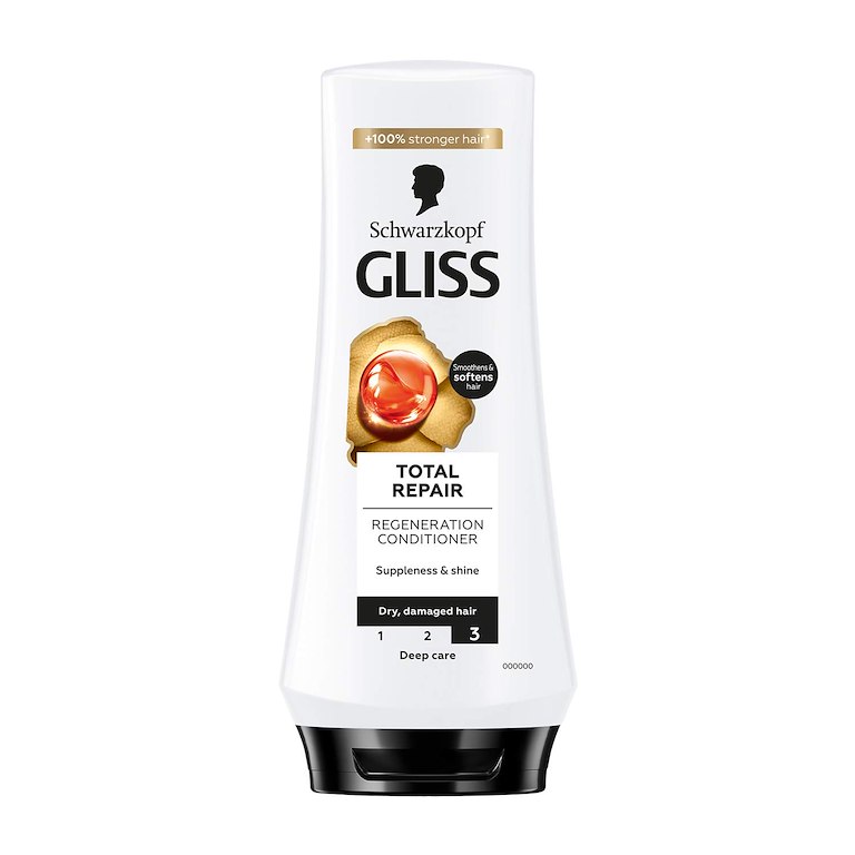 Gliss total repair regenerator za suvu i oštećenu kosu 250ml