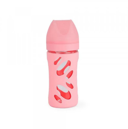 Twistshake anti-colic staklena flasica 260ml pastel pink ( TS78582 )