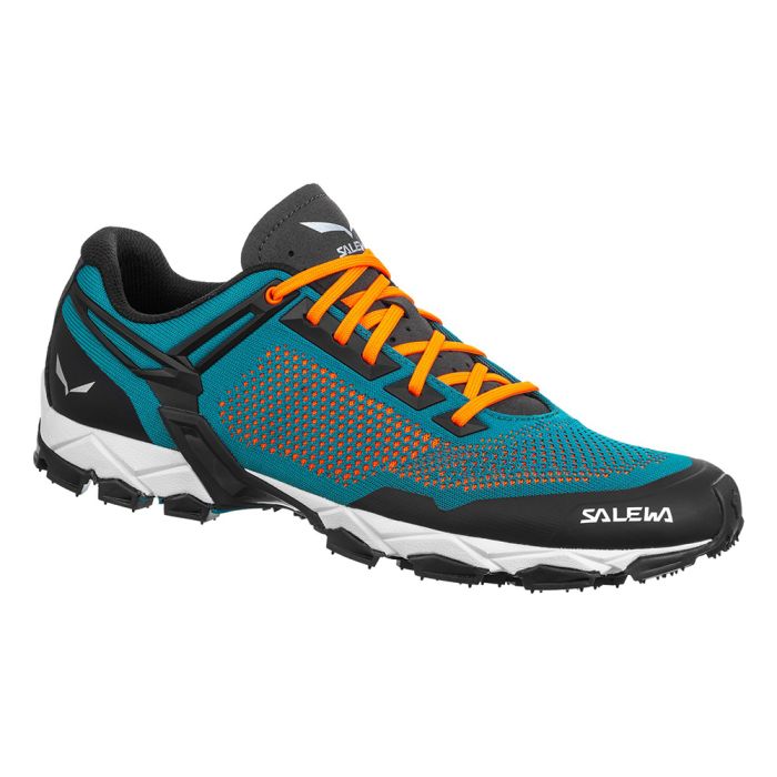 PATIKE SALEWA LITE TRAIN blue malta-fluo orange