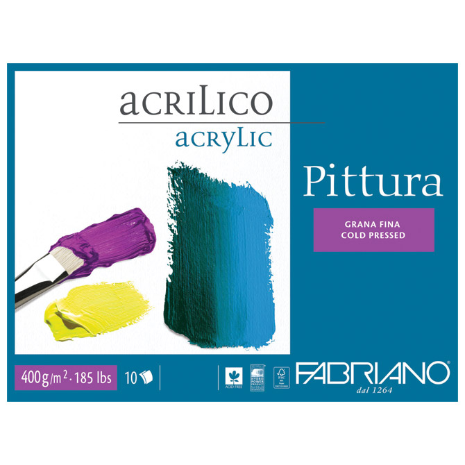 Papir Pittura Acrilico/Olio 50x70cm 400g Fabriano 04405700