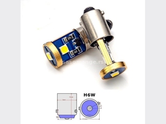 Bear-led H6W/BAX9S GOLD CAN 3smd