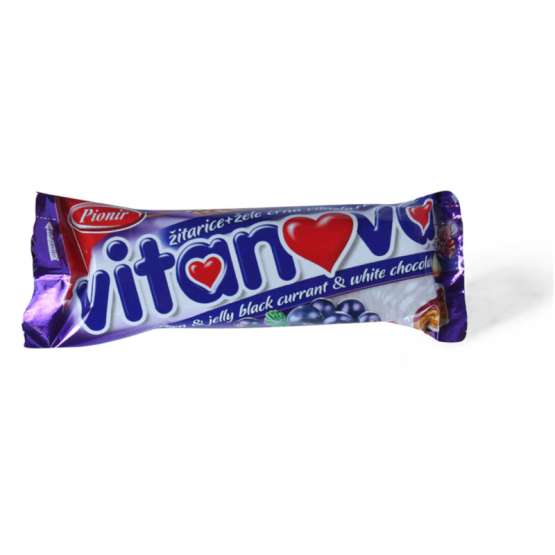 VITANOVA žele crne ribizle i bela čokolada 35g