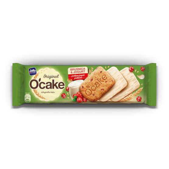 Integralni keks O`CAKE jogurt i brusnica 152g