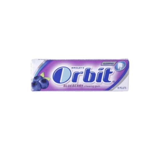 Žvake ORBIT Blueberry pellets 14g