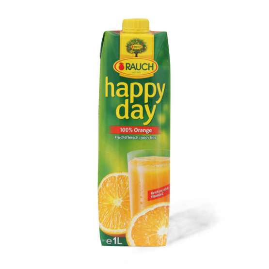 Negazirani sok HAPPY DAY pomorandža pulpa 1L