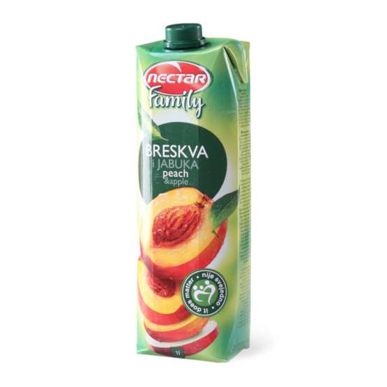 Negazirani sok NECTAR FAMILY breskva 1l