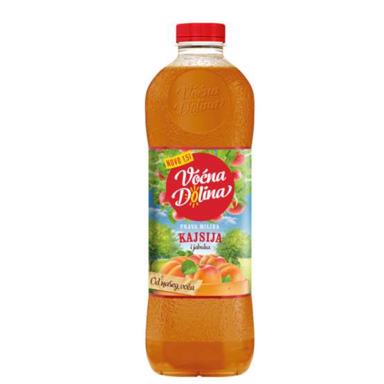 Negazirani sok VOĆNA DOLINA kajsija nektar 1,5l