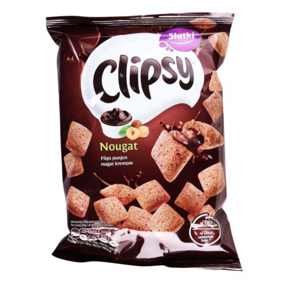 Flips CLIPSY Nugat jastučići punjeni kremom 80g