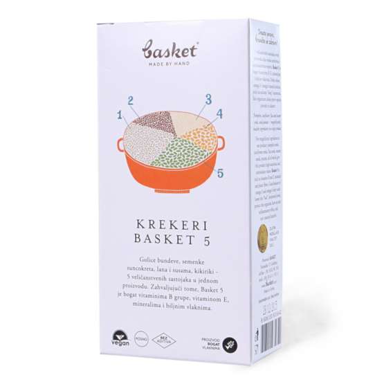 Krekeri BASKET 5 90g