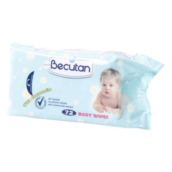 Vlažne maramice BECUTAN baby 72/1