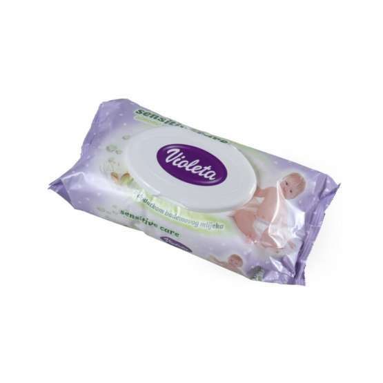 Vlažne maramice VIOLETA baby badem 56/1