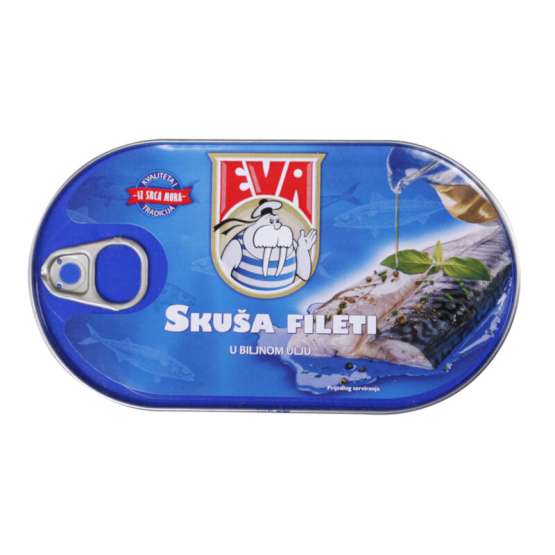 Skuša EVA filet u biljnom ulju 170g