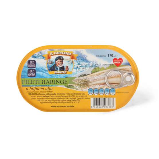 Haringa IL CAPITANO filet u ulju hansa 170g