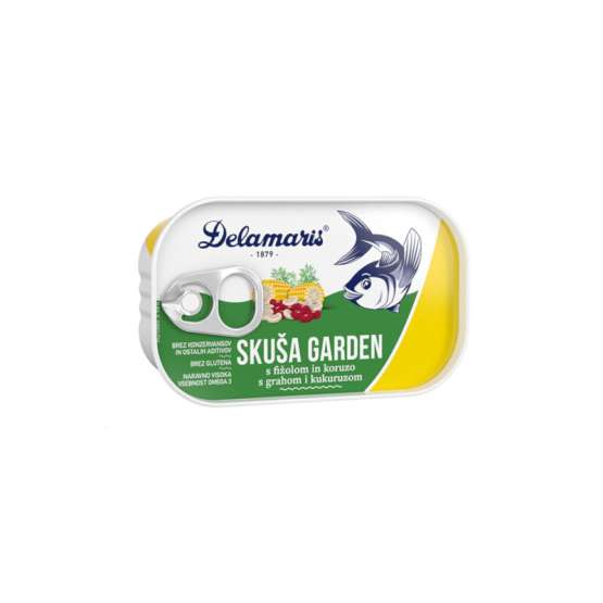 Skuša DELAMARIS sa povrćem Garden 125g