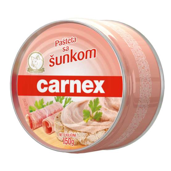 Pašteta sa šunkom CARNEX limenka 150g