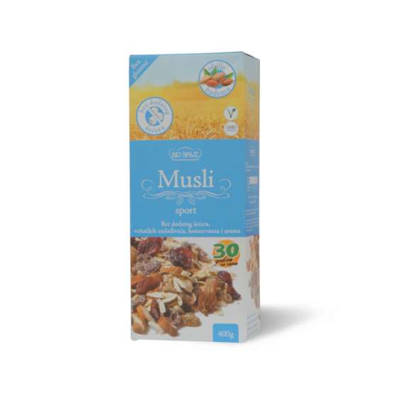 Musli BIOŠPAJZ sport bez dodatog šećera 400g