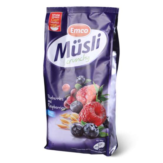 Musli EMCO Crunchy borovnica,malina 750g