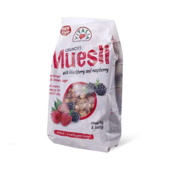 Musli VITALIA Crunchy kupina-malina 600g