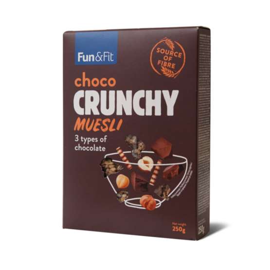 Musli FUN&FIT hrskavi sa čokoladom 300g