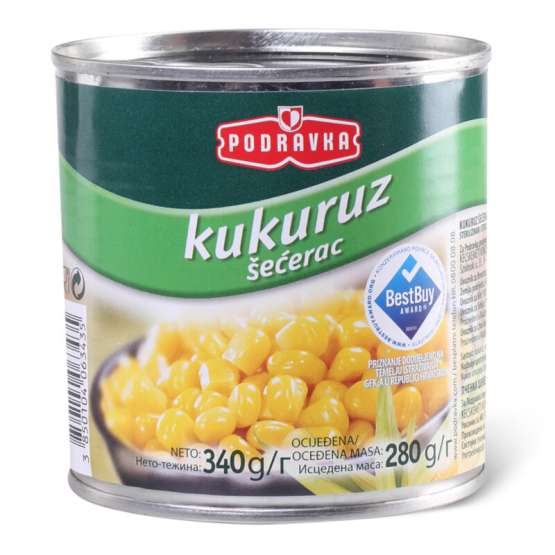 Kukuruz PODRAVKA šecerac 340g