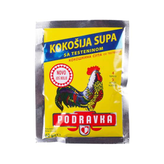 Kokošija supa PODRAVKA sa testeninom 62g