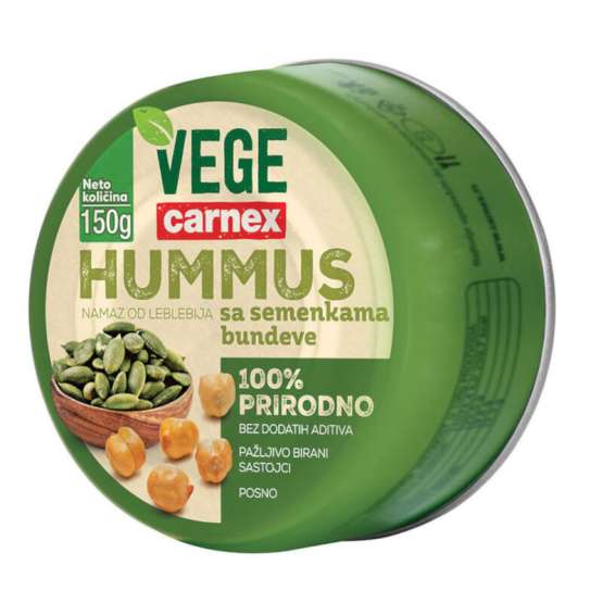 Humus CARNEX sa semenkama bundeve 150g