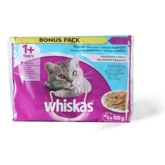 Hrana za mačke WHISKAS Izbor ribe 4x100g