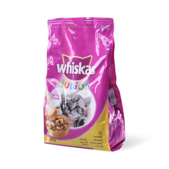 Hrana za mačke WHISKAS Kitten pilet. mini krok.300g