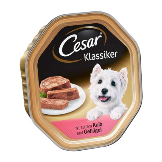 Hrana za pse CESAR posuda teletina i živina 150g