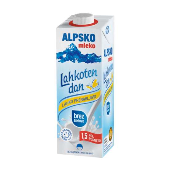 Dugotrajno mleko DUKAT Alpsko mleko bez laktoze 1l