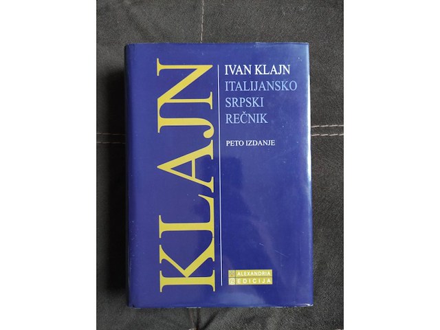 Italijansko srpski rečnik,Ivan Klajn