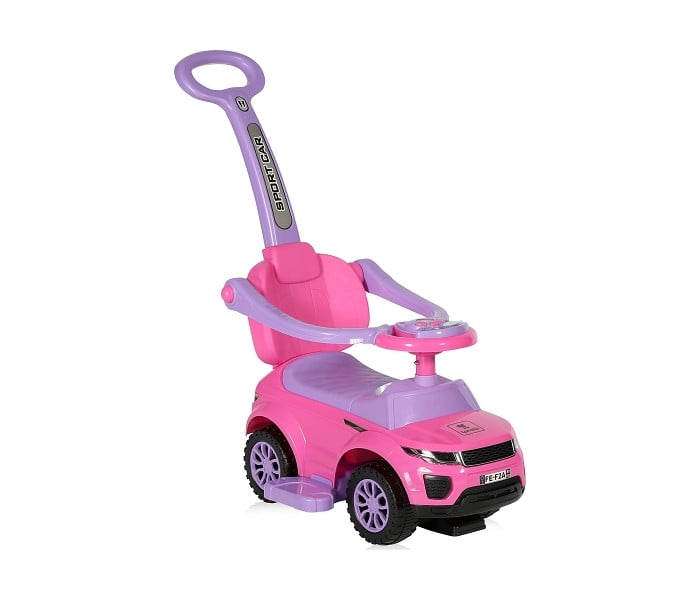 GURALICA RIDE-ON AUTO OFF ROAD+HANDLE PINK