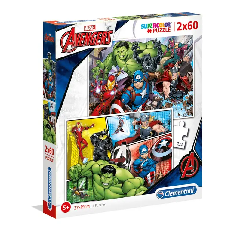 Clementoni CLEMENTONI PUZZLE 2X60 AVENGERS CL21605