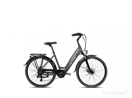 E-bike e-city 28" sivo-pink