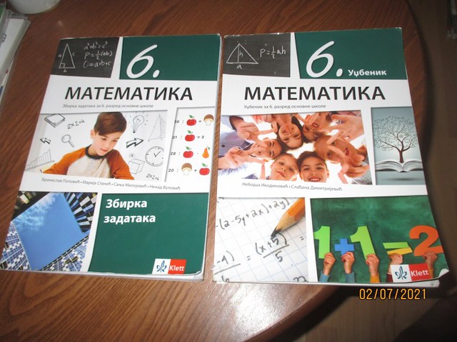 Matematika,udzbenik i zbirka za 6.razred Klett