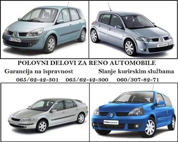 DELOVI ZA RENAULT RENO CLIO MEGAN SCENIC LAGUNA