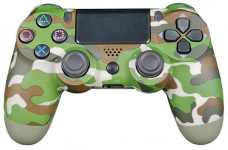 Gembird JPD-wireless-thrillershock PC/PS4 green camo bezicni gamepad sa dvostrukom vibracijom