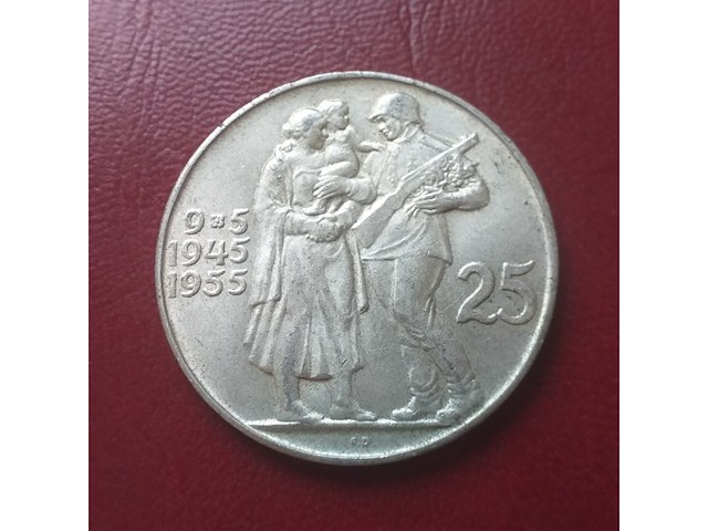 25 KORUN 1955 srebro