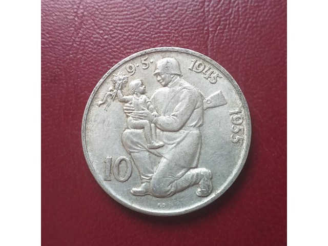 10 KORUN 1955 srebro