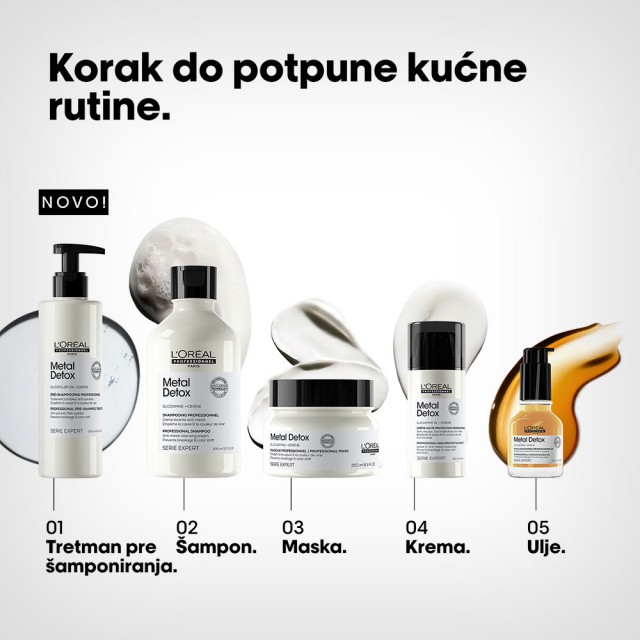 L`ORÉAL PROFESSIONNEL SE METAL DETOX ŠAMPON ZA KOSU 300ML