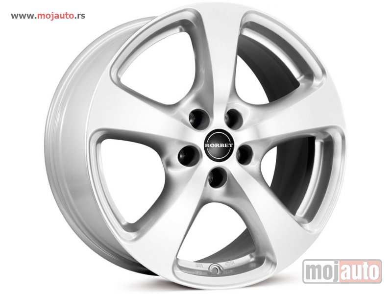 15 Alufelne 5x112/6,5j/et45/cb 57,1. Model:Borbet Silver Cristal.